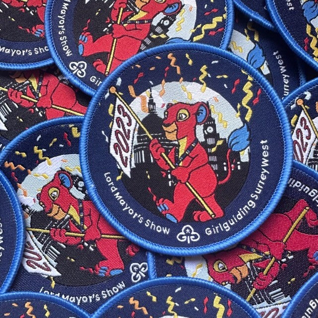Lord Mayor's Show 2023 badge – Girlguiding Surrey West